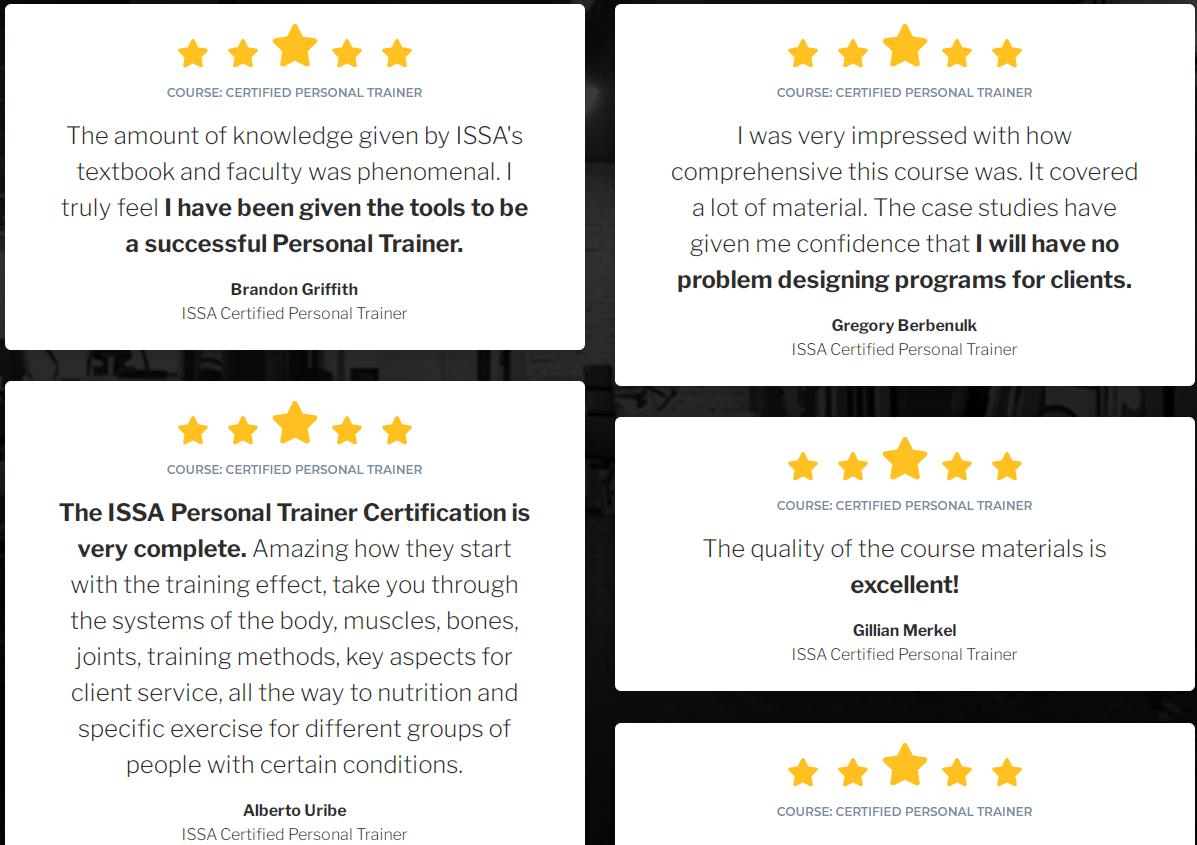 ISSA Review - BecomeFitnessTrainer